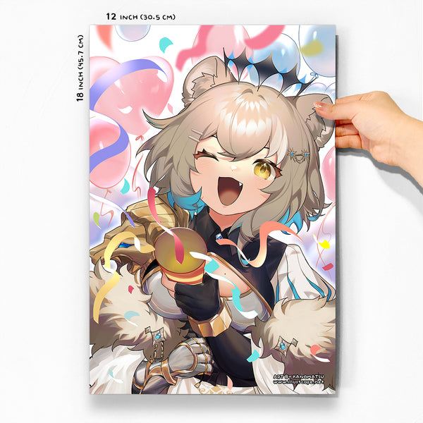 Hololive Hazumi anniversary no mascot Poster [Kanomatsu] – IllustCafe