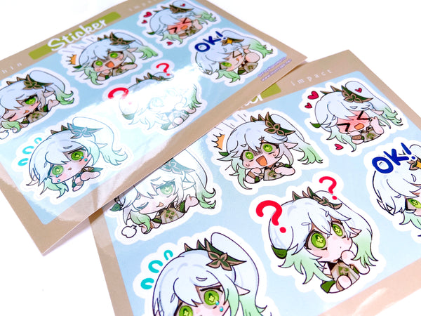 Nahida Sticker Sheet GENSHIN IMPACT [Kamochiruu] – IllustCafe