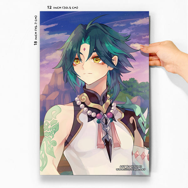 Genshin Xiao Poster [Riyumii] – IllustCafe